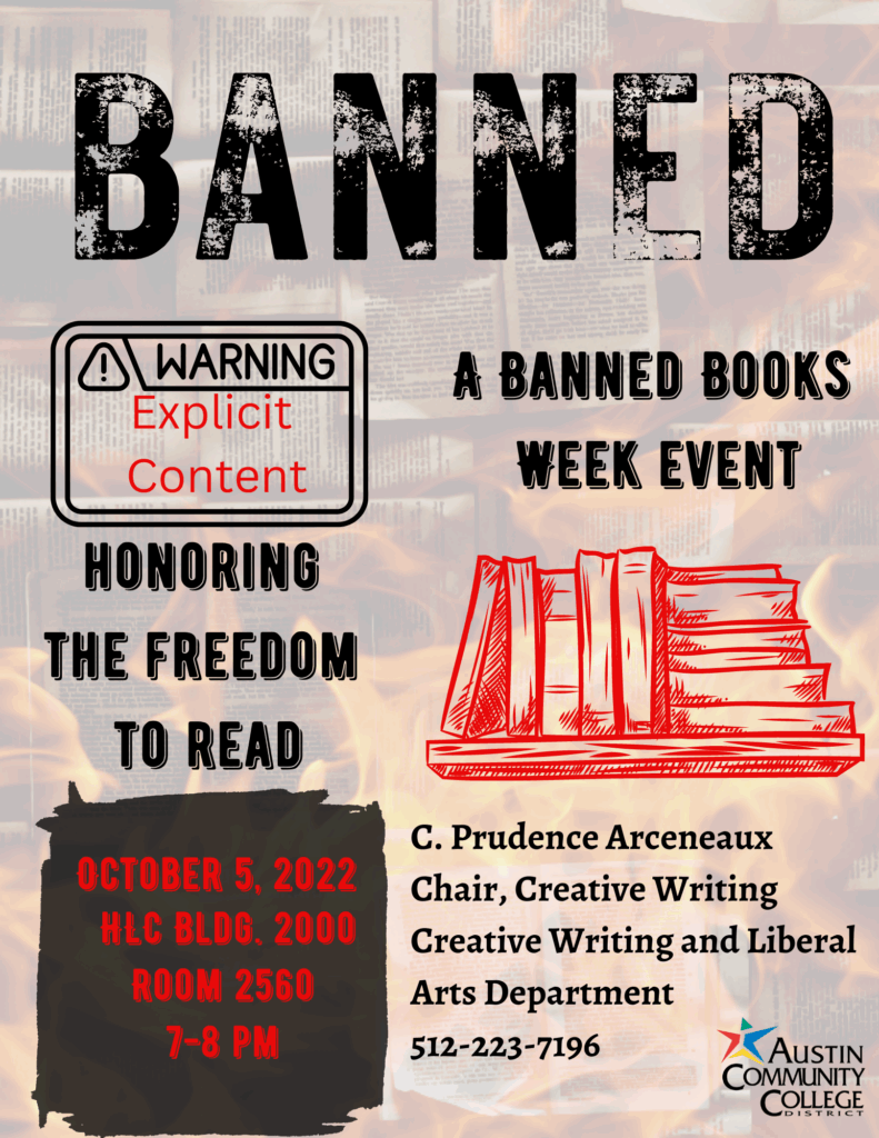 BANNED: A Banned Books week event from Creative Writing | ACC Arts ...